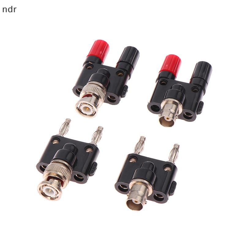 [ndr] 1Pc Adapter BNC To Banana Male Plug & Female Jack Banana Female ...