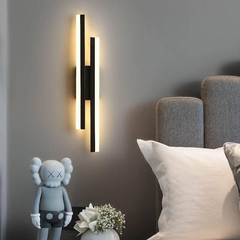 Modern LED Wall Lights Indoor, 16W Acrylic LED Wall Light Tri-Color ...