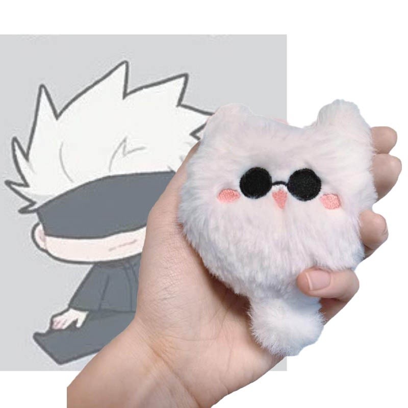 Jujutsu Kaisen Keychain Geto Suguru Satoru Gojo Cosplay White Cat Plush ...