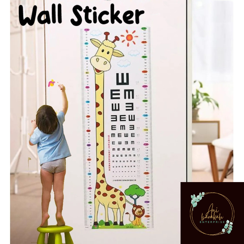 Children Height Measurement Wall Sticker Random Designs Cartoon Kids ...