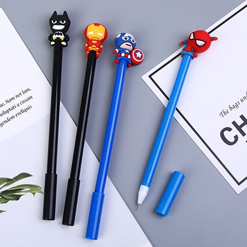 Creative Cartoon Pen Student School Stationery Cute Smooth Black Ink ...