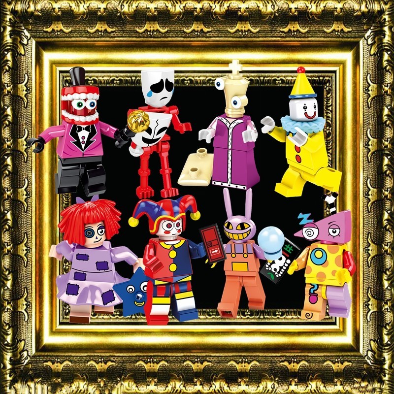 The Amazing Digital Circus Cute Anime Cartoon Building Blocks Toys For ...