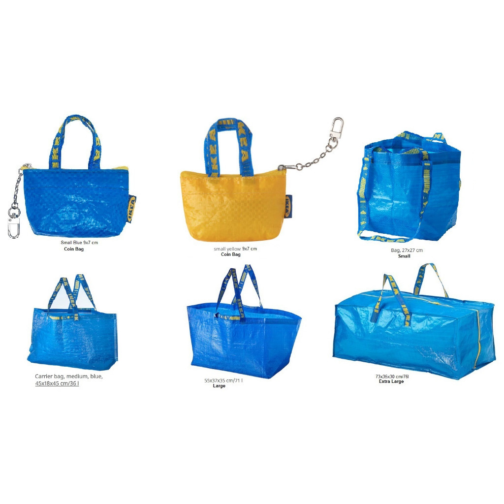 IKEA Bag Shopping Beg | Laundry | Reusable | Recycle | Small Medium ...