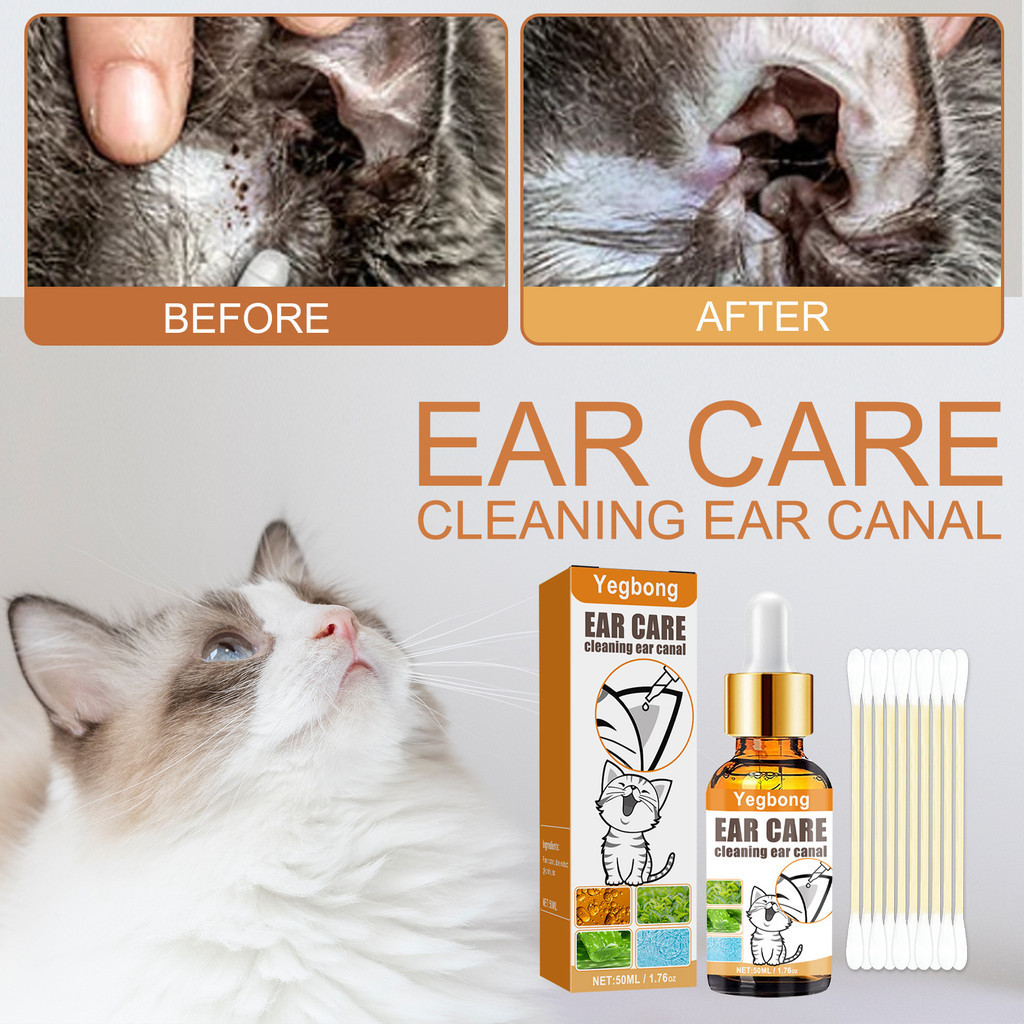 Yegbong Pet Ear Cleaner Cat Dog Cleaning Ear Wax Ear Drops Clean Ear ... Yegbong Pet Ear Cleaner Cat Dog Cleaning Ear Wax Ear Drops Clean Ear ...
