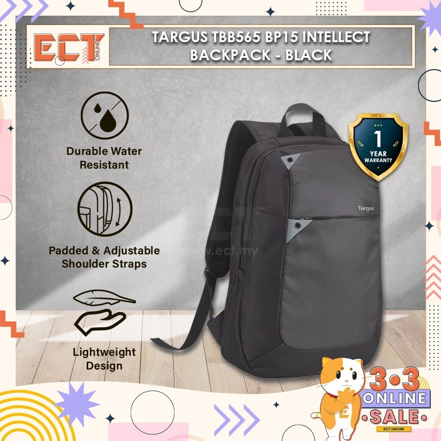 Targus TBB565 / TBB565APL / TBB565AP BP15 Intellect Backpack - Black ...