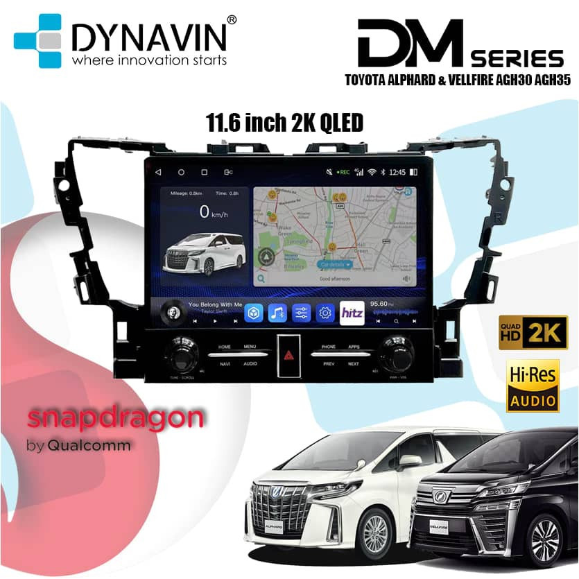 Dynavin DM SERIES Qualcomm Snapdragon 665 Toyota Alphard Vellfire AGH30 ...