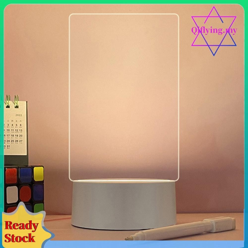 LED Atmosphere Night Light with Pen Acrylic DIY Table Lamps for Home ...