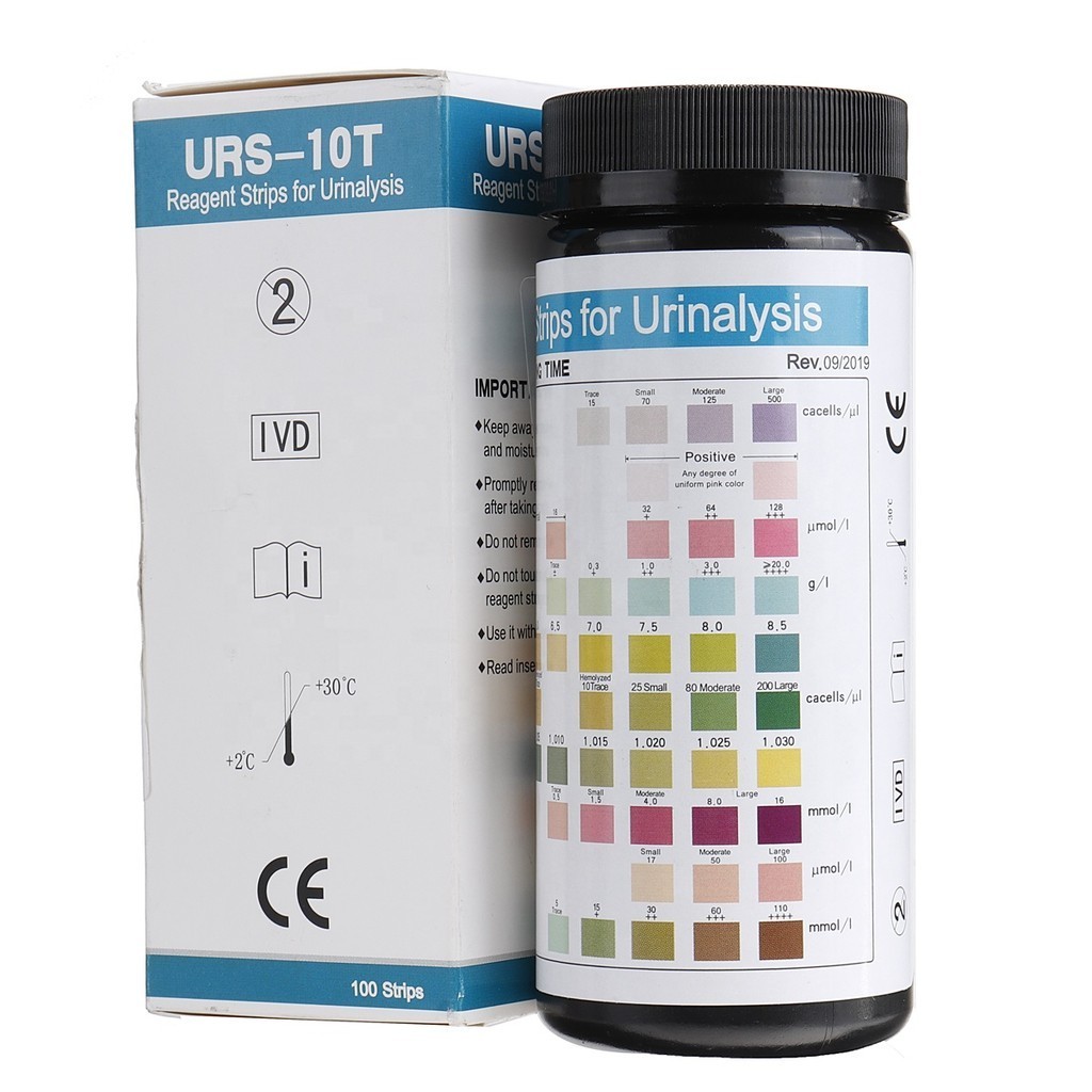 URS 10T 100Pcs Easy Use Meter Urine PH Test Strips multifunctional ...