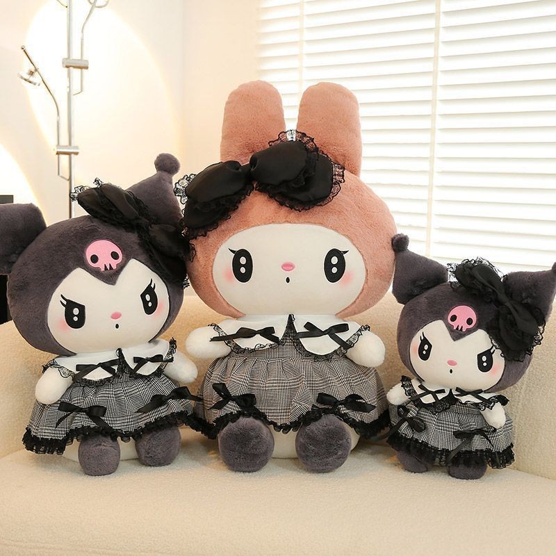 40cm Sanrio Kuromi My Melody Plush Toy Big Size Kawaii Gothic Little ...