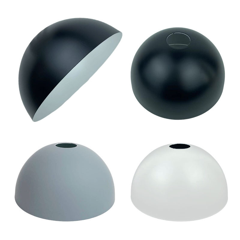 Metal Lamp shade Only 200mm Half Circle Suitable for Hanging Chandelier ...