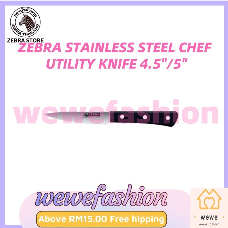 READY STOCK!!! (100% Original) Zebra Stainless Steel Chef Utility Knife ...