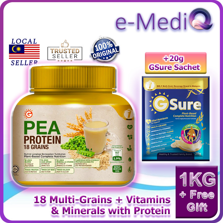 GoodMorning Pea Protein 1kg (Exp: Jan-2026) Vegetable Plant Based ...
