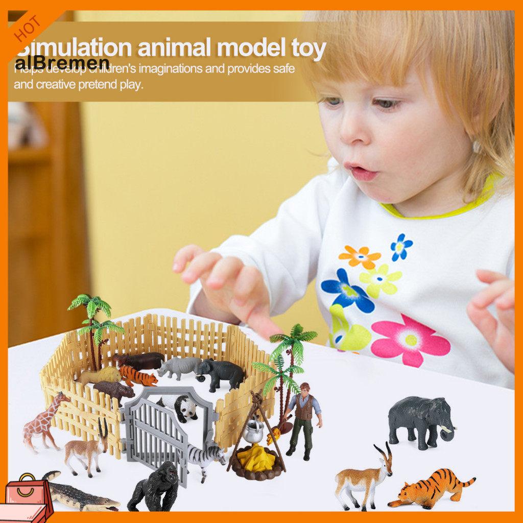 (New) Statue Model Farm Playset Farmhouse Playset for Kids Realistic ...
