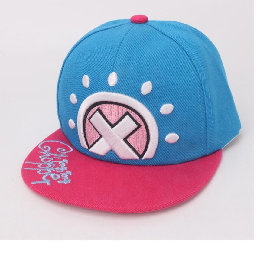 Anime ONE PIECE Tony Tony Chopper embroidery pattern Baseball Cap visor ...