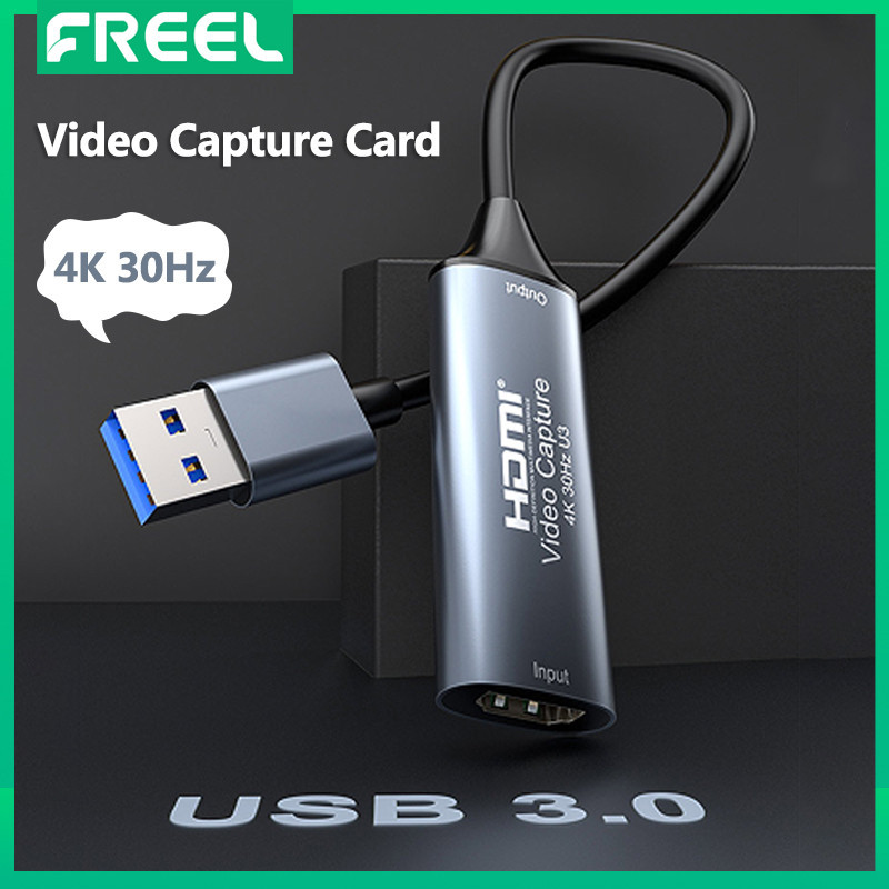 FREEL HDMI 4K capture card,30hz Cam Link Card Game Capture Card Screen ...