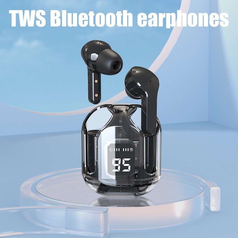 TWS Air31 Bluetooth Wireless Earbuds Transparent Earphones HIFI Stereo ...