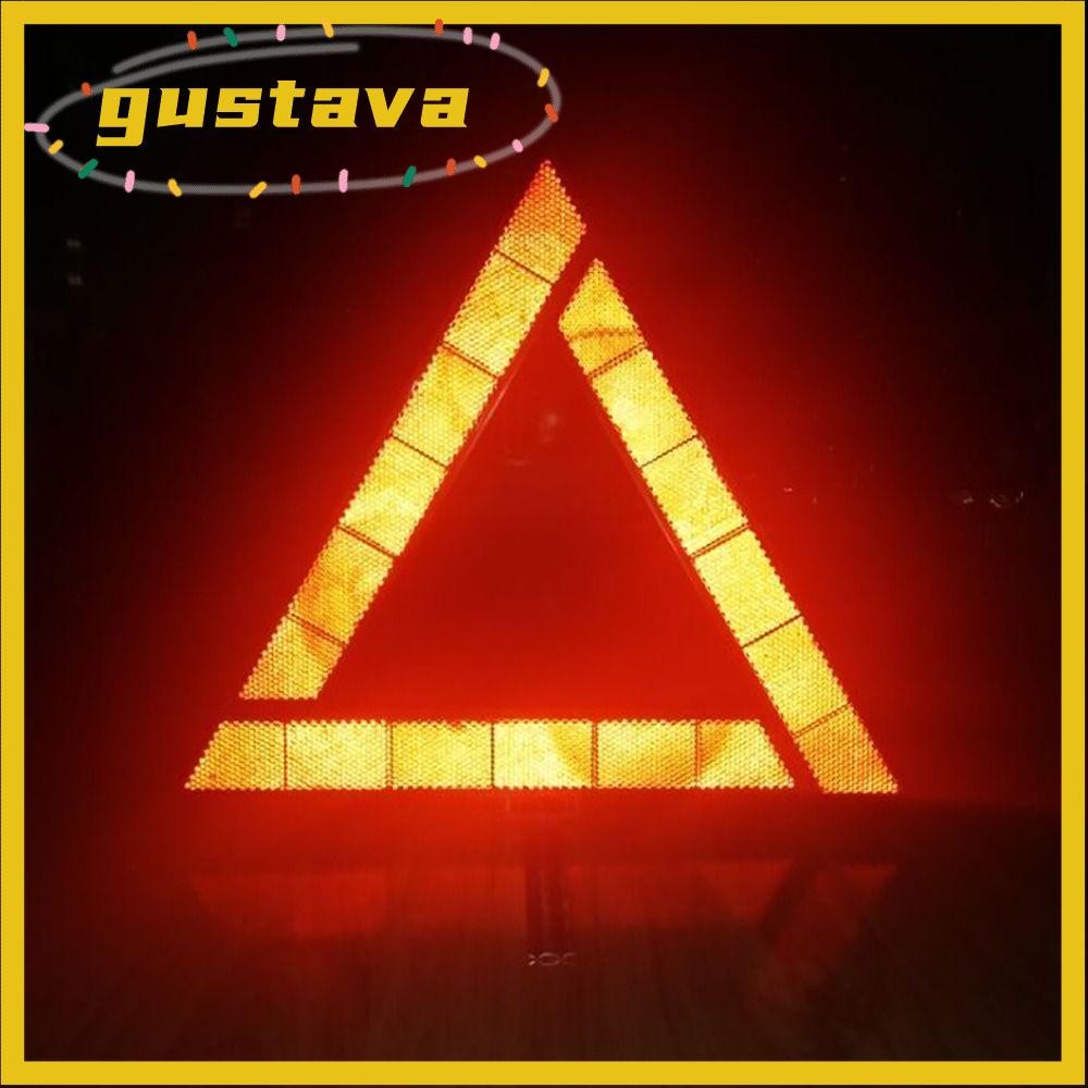 GUSTAVA Warning Triangles, Reflective Red Foldable Warning Sign ...