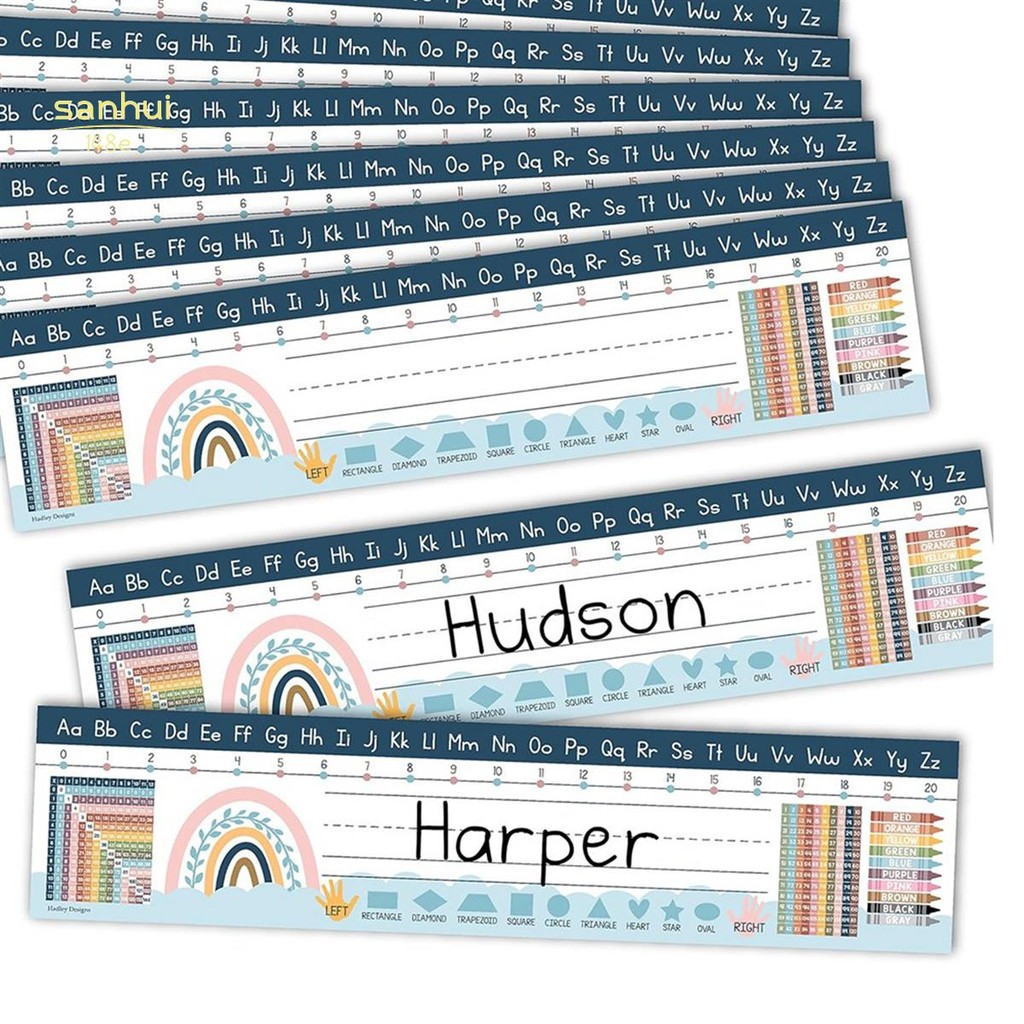 25 Boho Teacher Name Plate for Desk Classroom - Desk Name Tags ...