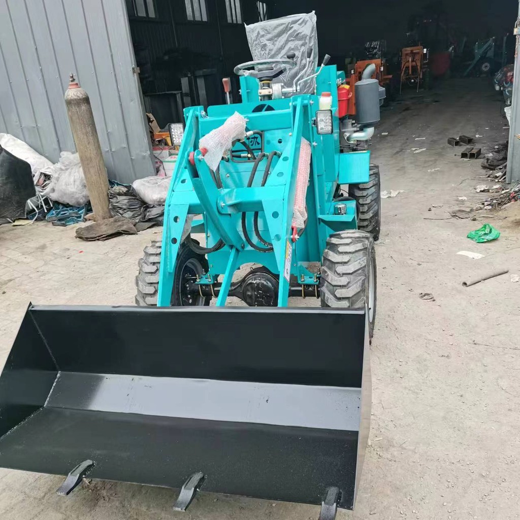 Pemuat Forklift Diesel Kecil Elektrik Pacuan Empat Roda Tapak Pembinaan ...