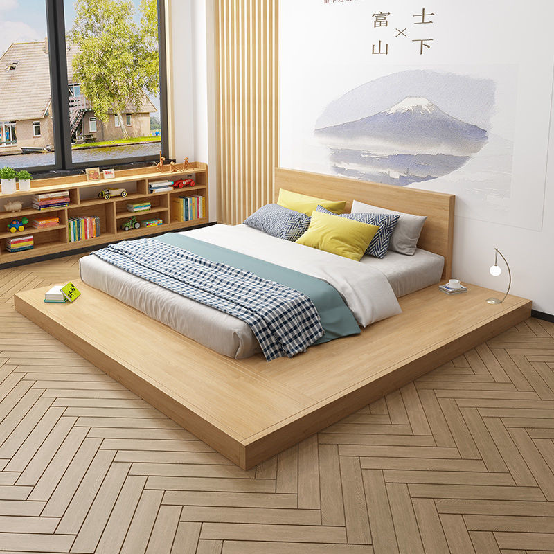 Yadeju Simple Ins Style Katil Tatami 1.5m 1.8m 1.2m Katil berdiri ...