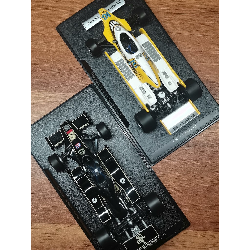 Double Car Packaging 1/43 atlas Lutes Lotus 78 Ford & Renault turboRE20 ...