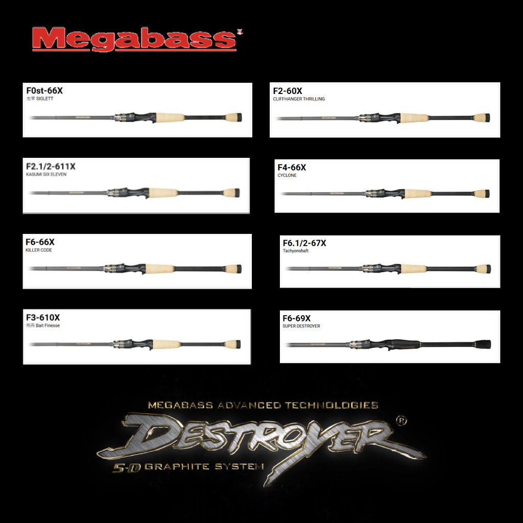 MEGABASS DESTROYER P5 Casting Rod | Shopee Malaysia