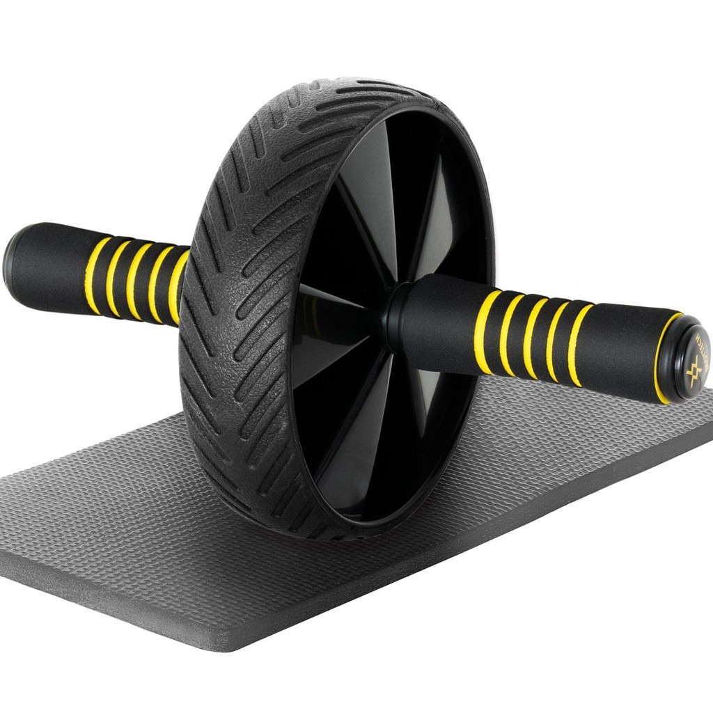 Bodytech Ab Roller with Mat - Silent Single/Dual/Wide Roller for ...