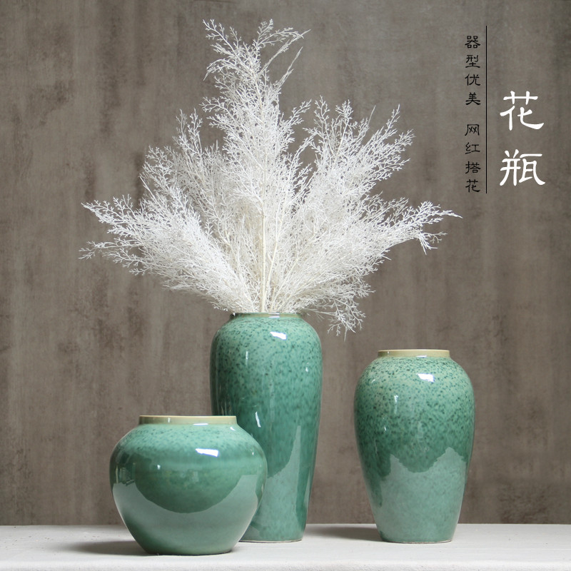 Jingdezhen Seramik Moden Meja Ringkas Pasu Besar Ruang Tamu Kabinet TV ...