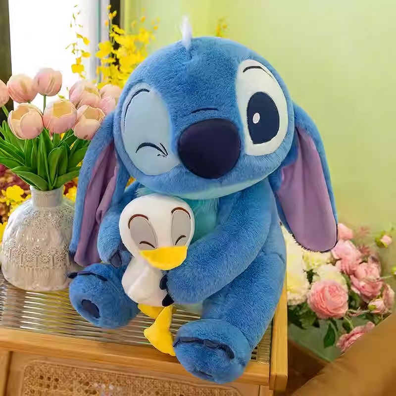 30/40cm Disney Cartoon Stitch Duck Plush Dolls Anime Toys Lilo & Stitch ...
