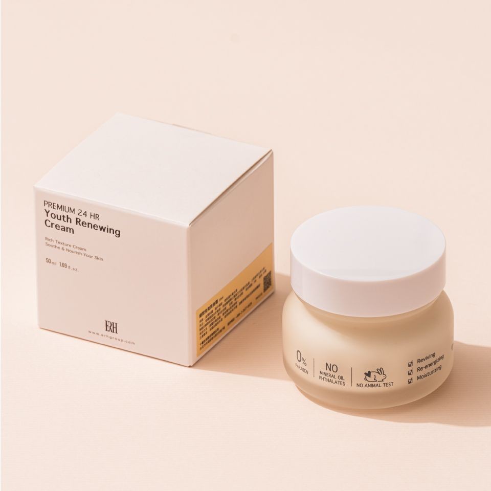 ERH Premium 24H Youth Renewing Cream for aging, flaring, redness, rash ...