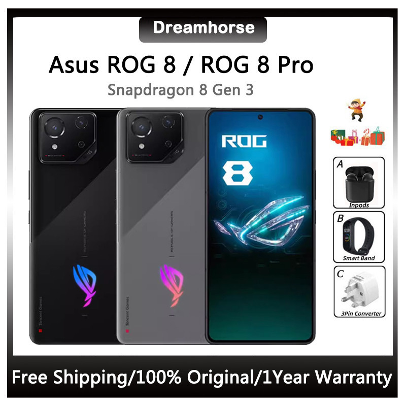 【Global】Asus ROG 8 Pro/ ROG 8 Snapdragon 8 Gen 3 6.78 inches 5500 mAh ...