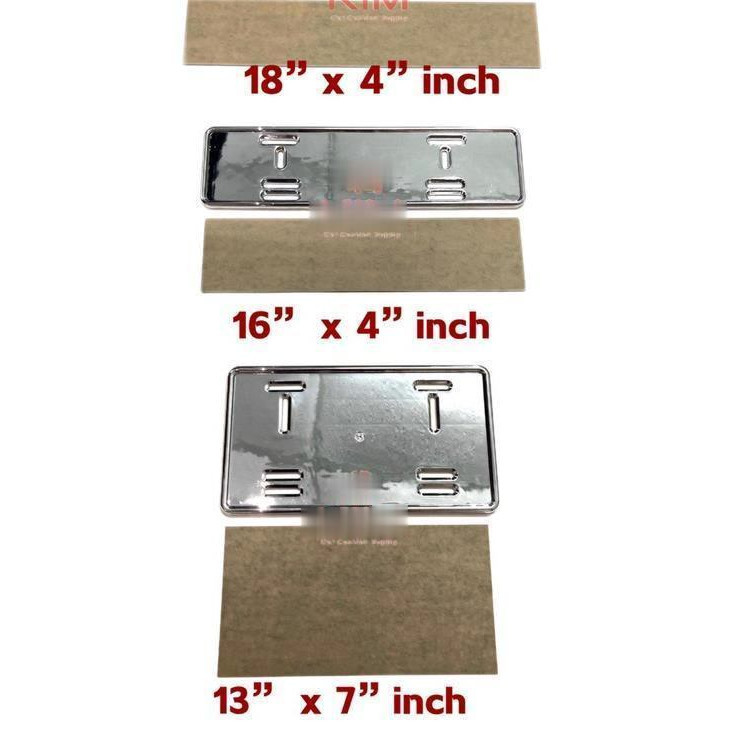 JYK READY STOCK!! (UNIVERSAL) MIRROR POLISHED CAR CHROME NUMBER PLATE ...