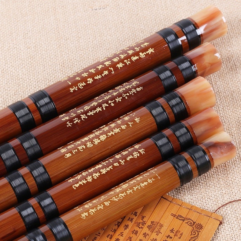 Bamboo Flute Seruling Buluh Dizi Soprano Plastic Recorder with Cleaning ...