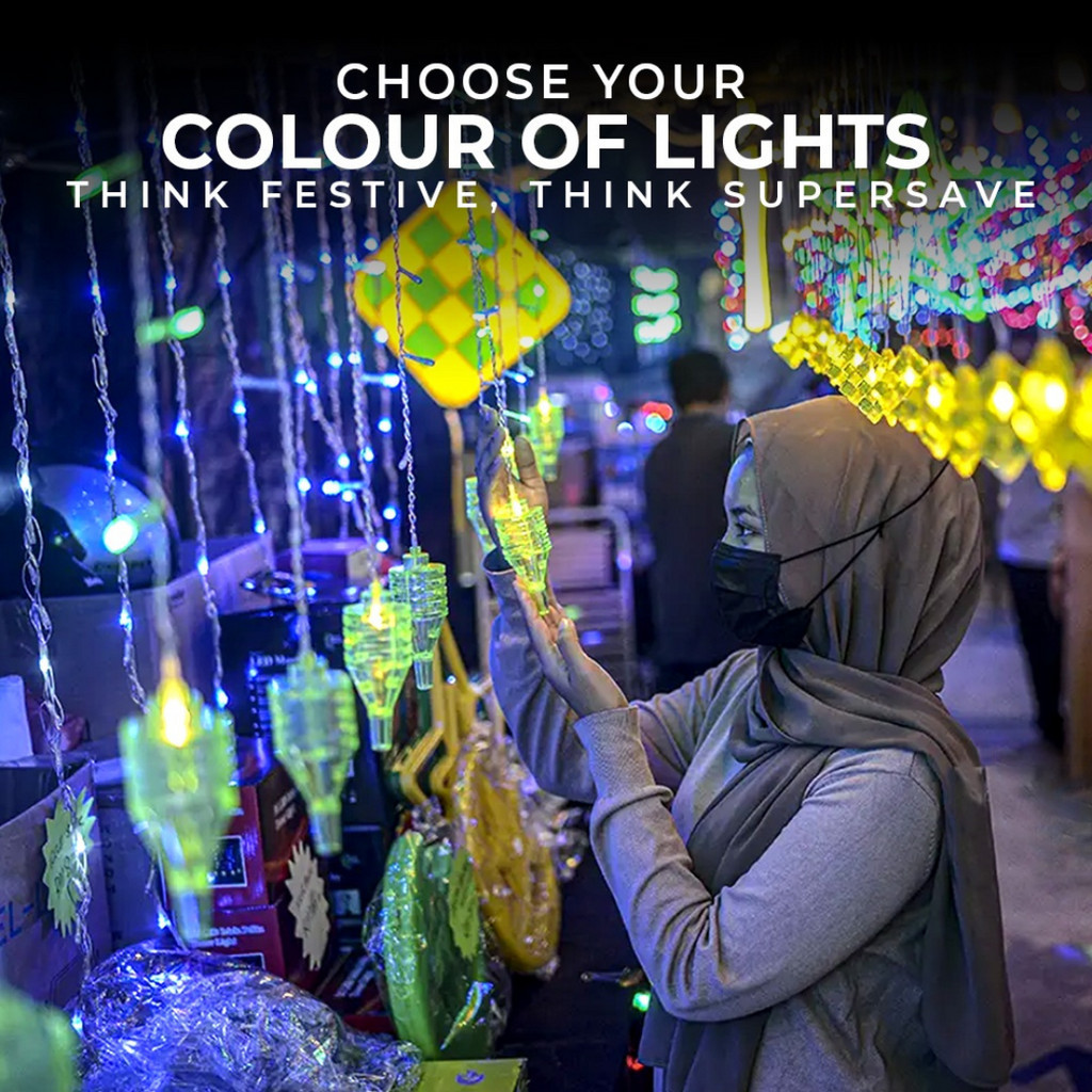 Selamat Hari Raya Aidilfitri Decorative LED Lights Set With Variety ...