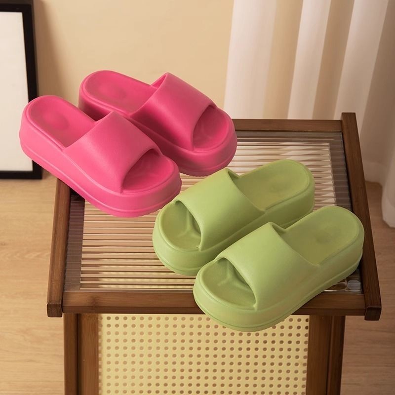 Selipar Wanita Perempuan 5.5cm Thick-Soled Heightened Slippers Soft EVA ...