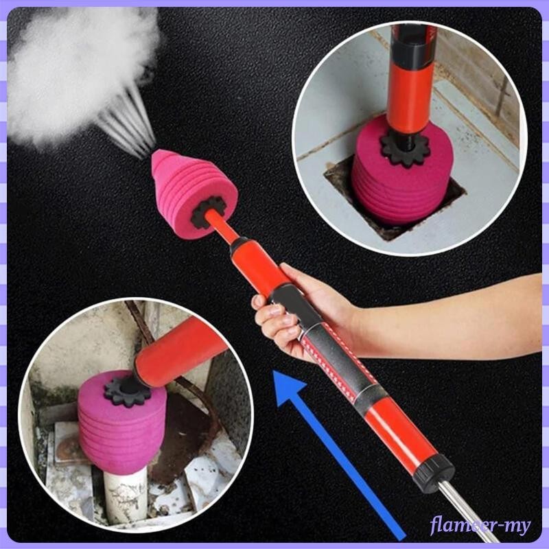 [FlameerMY] Toilet Plunger, Drain Plunger, Unblock High Pressure ...
