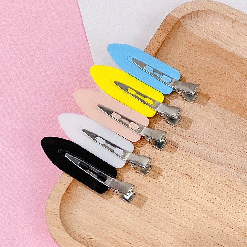 Klip rambut, warna macaron, klip rambut pelbagai warna, bahan gam krim ...