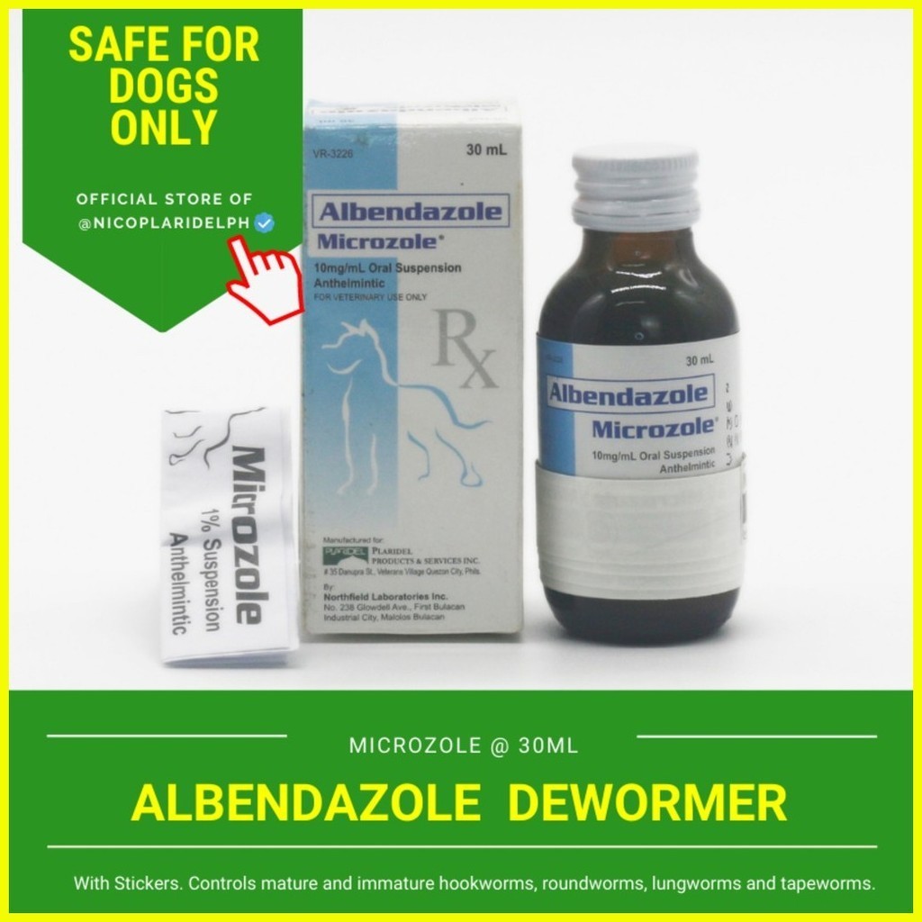Microzole Power Dewormer to Control Hookworms, Lungworms, Roundworms ...