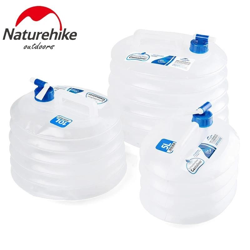 Naturehike 5L/10L/15L Collapsible Foldable Outdoor Water Container Foldable Water Storage Bottle ...