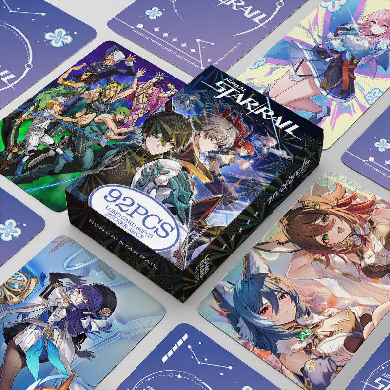 Honkai: Star Rail Photocard Lomo Card Postcard Sticker 92pcs/box ...