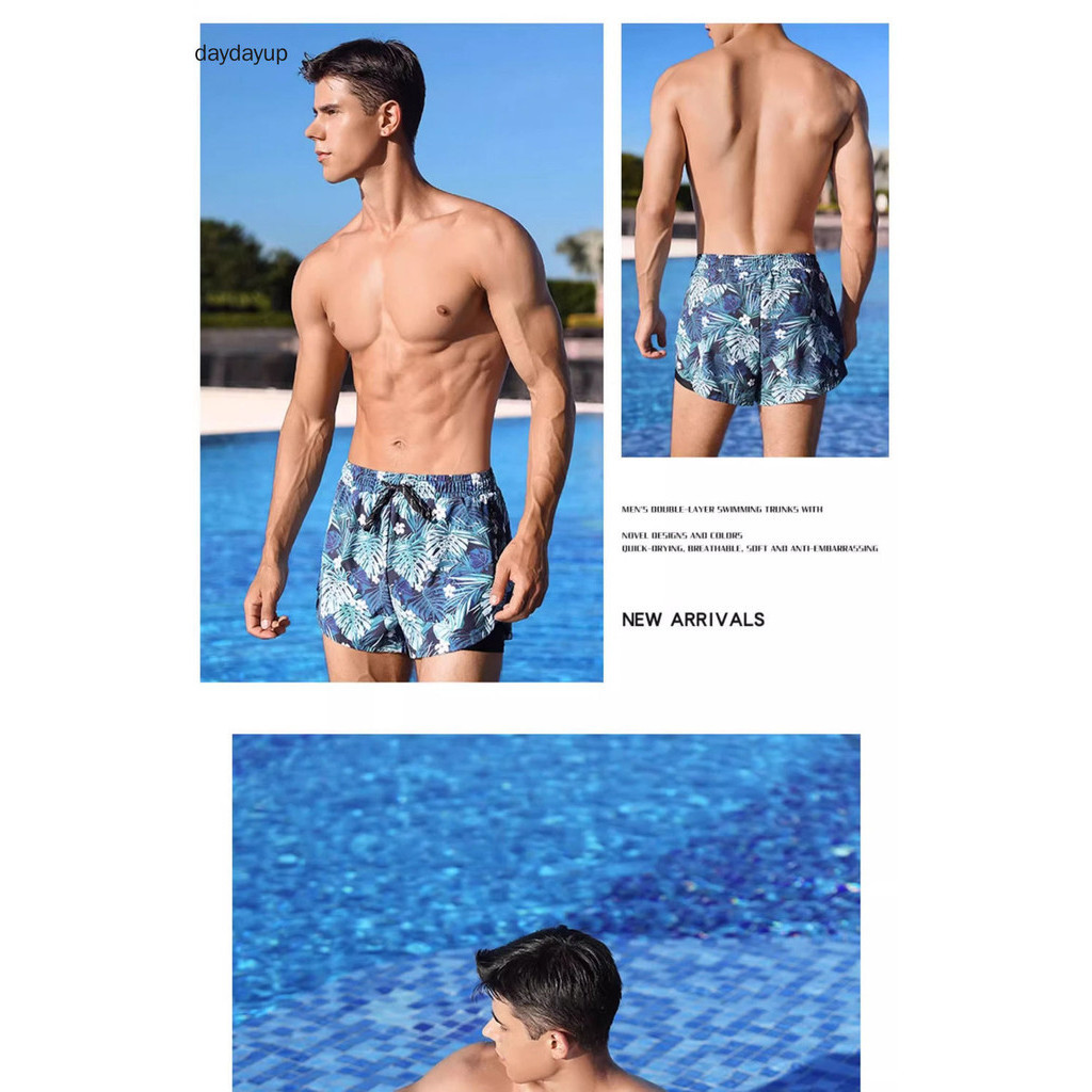 Men Swimsuit Suit Oversized Swimming Shorts Swimwear Anti Awkward ...