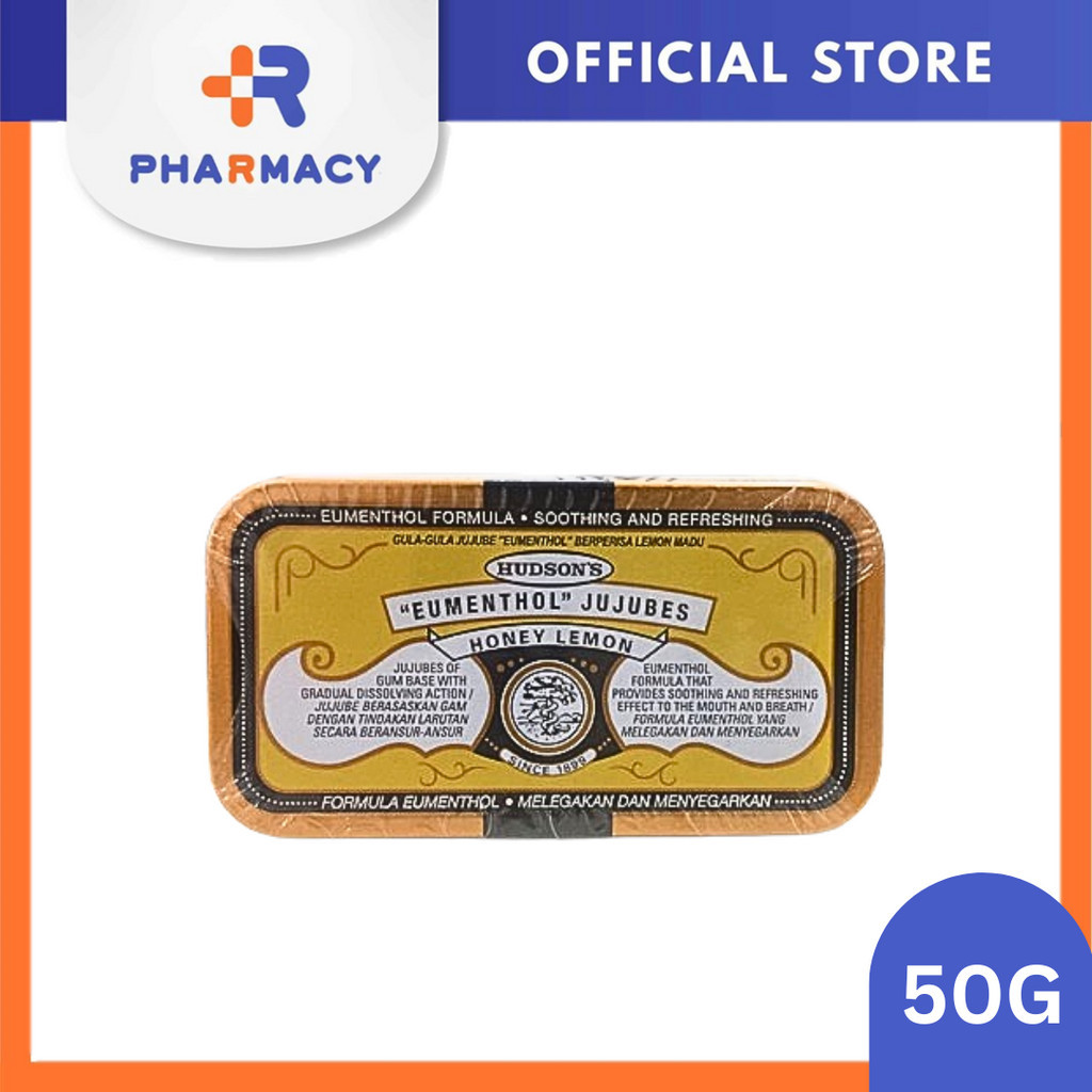 R Pharmacy | Hudsons Eumenthol Honey Lemon Tin 50G | Shopee Malaysia
