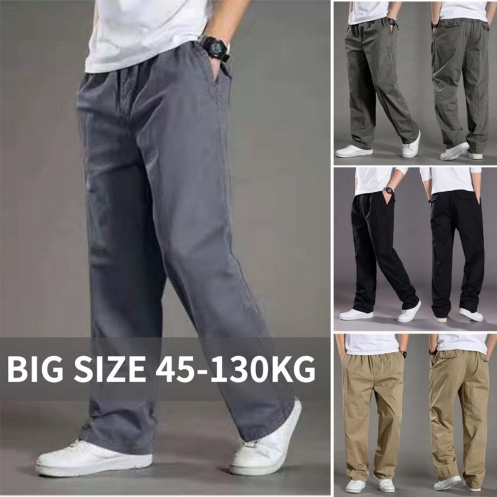 Men Jogger Pants Multi Pocket Cargo Pant Work Loose Casual Long ...