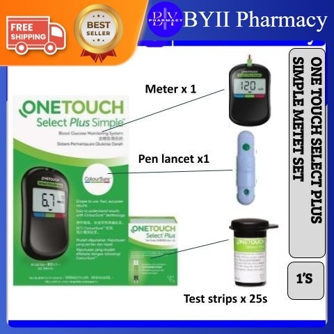 One Touch Select plus Gluco Meter & Lancing Device | Shopee Malaysia