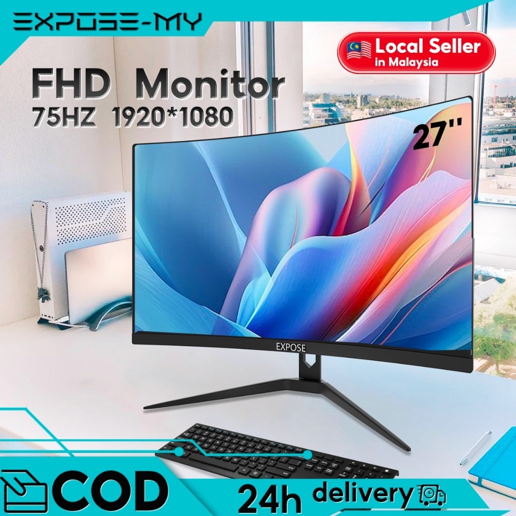 EXPOSE IPS 2K/4K 75HZ/165HZ Gaming Monitor (27"/24") | Shopee Malaysia