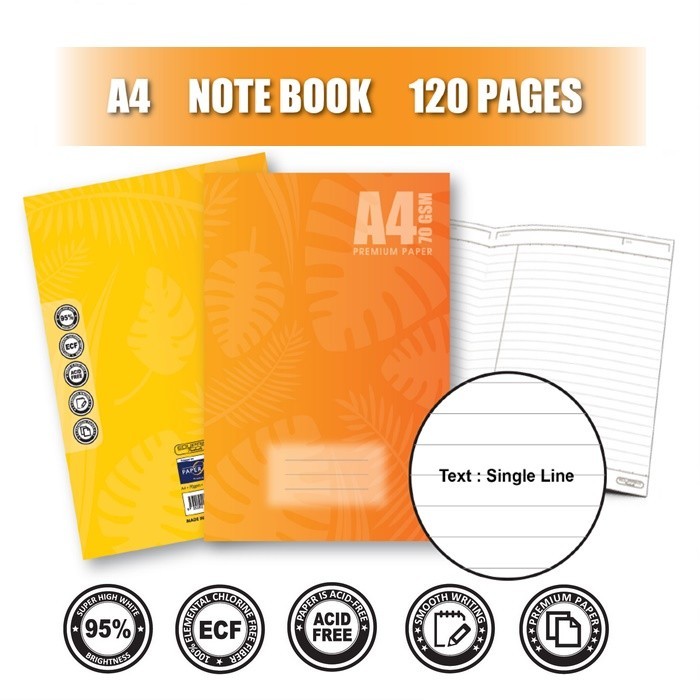EDU Paper Softcover Notebook A4 Exercise Book Buku Nota Tulis 70gsm ...