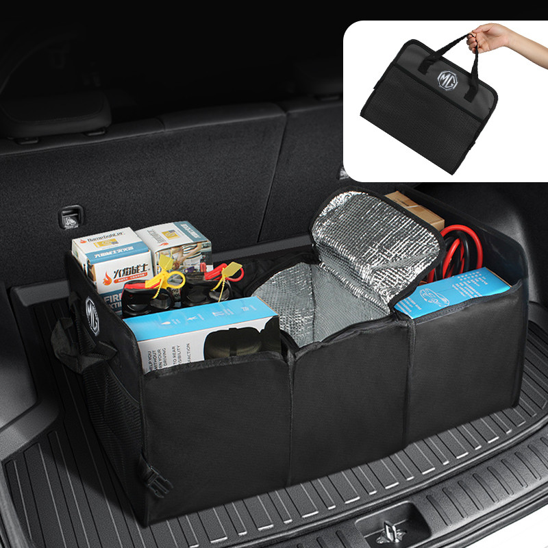 Car Storage Box Car Trunk Organizer Insulated Bag Fruit Food Drink ...