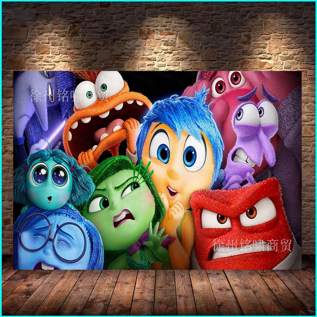 yu3 Inside Out Theme Cartoon Celebrate Party Photo Photography Backdrop ...