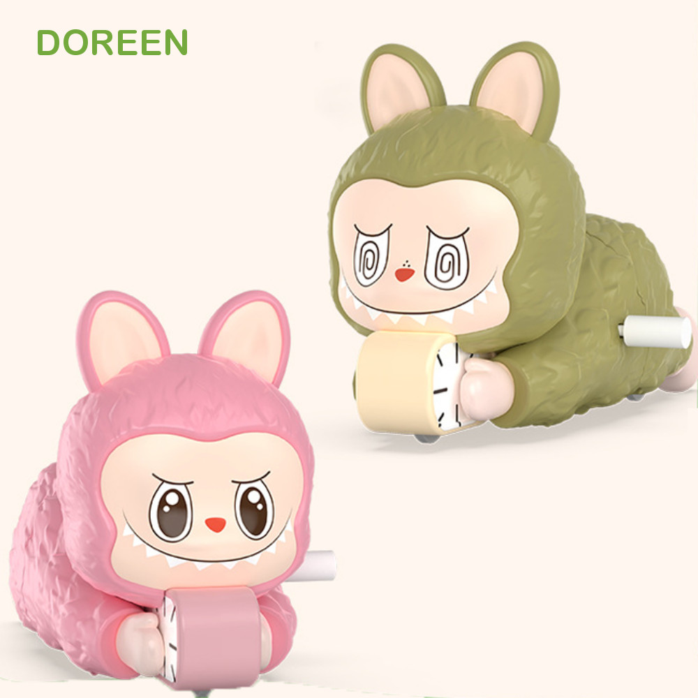 DOREEN Labubu Clockwork Toys, Climbing Movable Anime Labubu Wind-up Toy ...