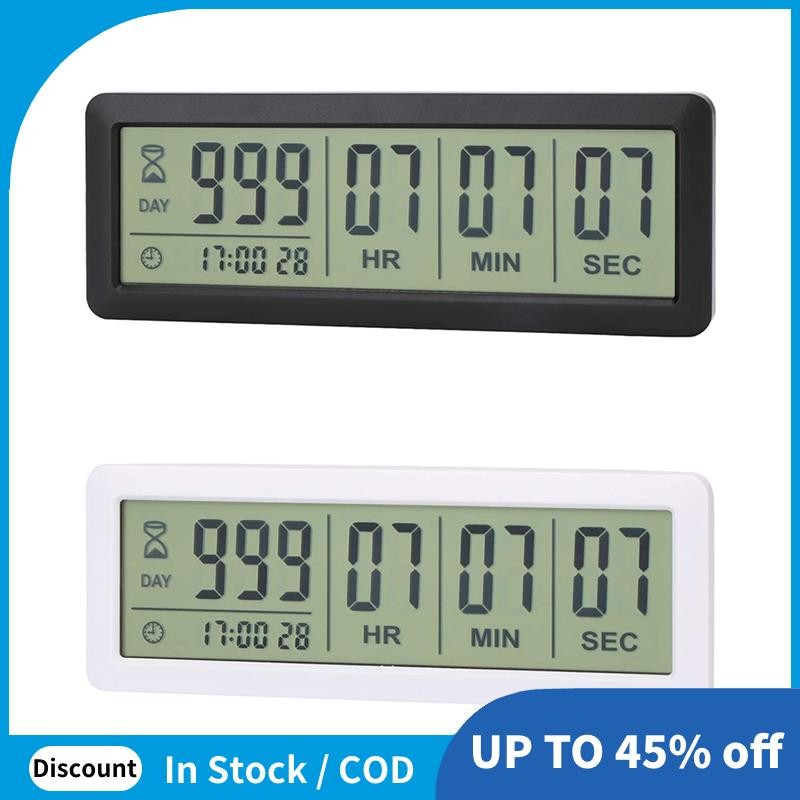 Big Digital Countdown Days Timer Clock - 999 Days Count Down Clock Timer for Graduation Lab ...